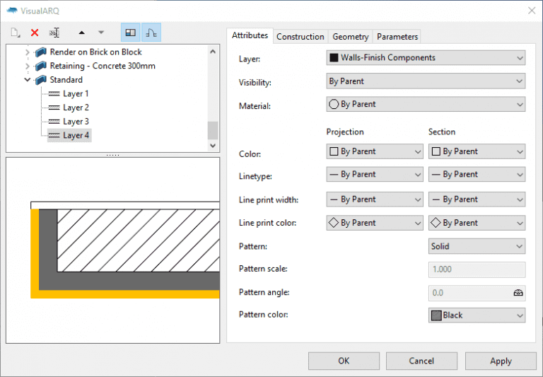 How can I create a new Wall Style and edit its 2D representation ...