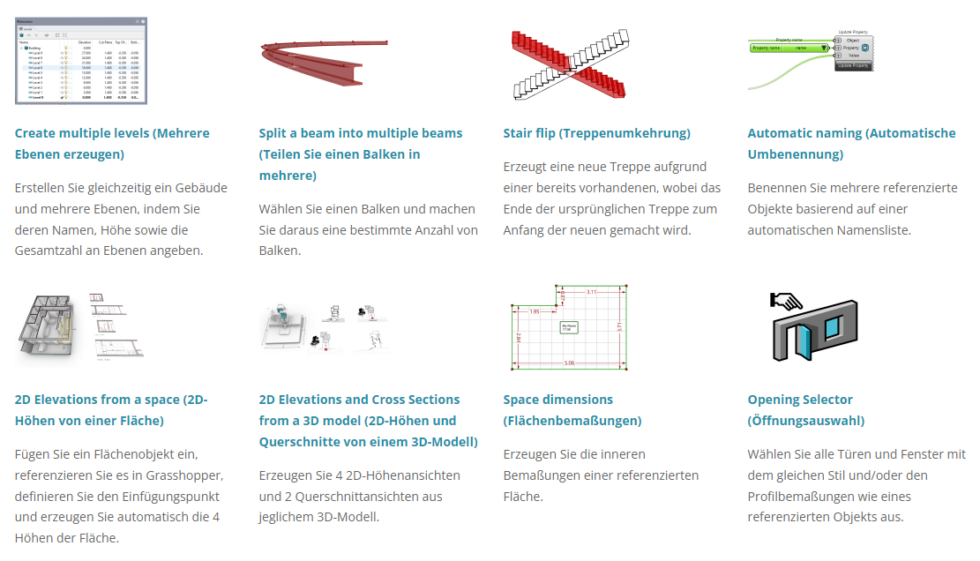 Neue Seite für Dienstprogramme - VisualARQ