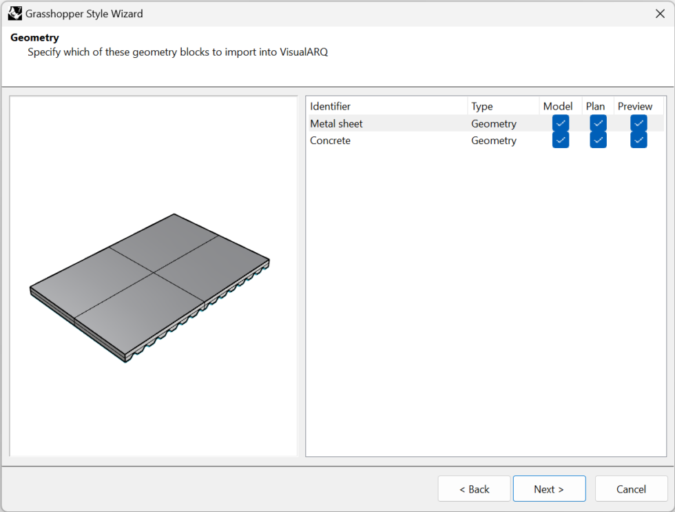 Slabs roofs - VisualARQ
