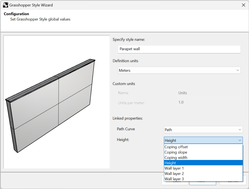 Walls and Curtain walls - VisualARQ
